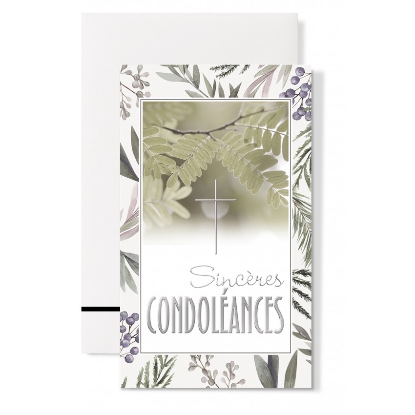Carnet Condoléances Feuillage vert - Éditions Cedis