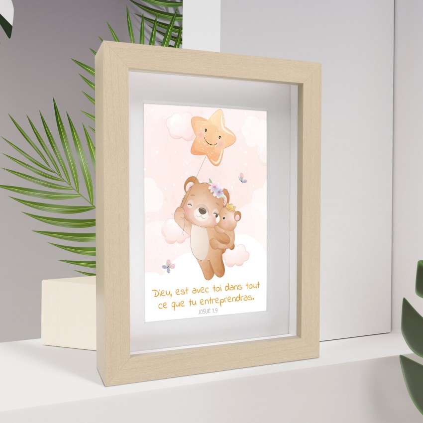 Mon cadre inspiration enfant ourson