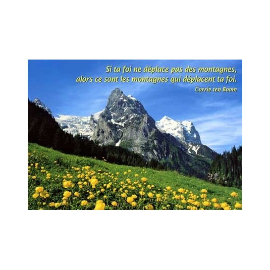 Carte Citation Montagnes en été