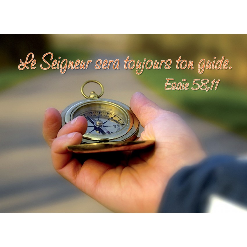 Mini Carte Boussole dans main
