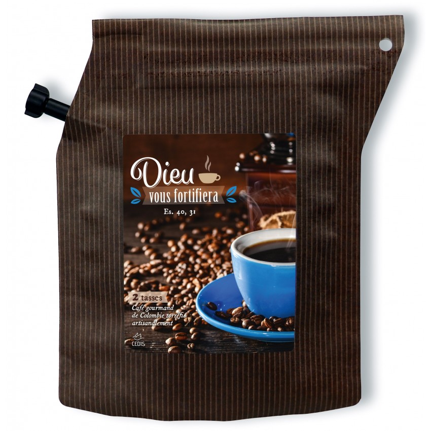 Sachet de café moulu 100% Arabica colombien